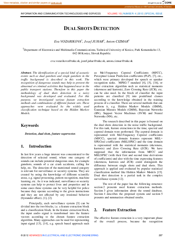(PDF) Dual Shots Detection
