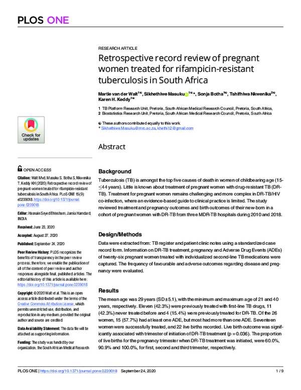 PDF Retrospective Record Review Of Pregnant Women Treated For pdf-retrospective-record-review-of-pregnant-women-treated-for