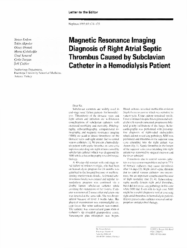 (PDF) Magnetic Resonance Imaging Diagnosis of Right Atrial Septic ...