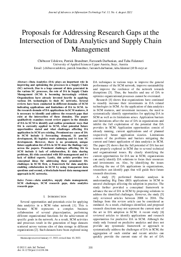 (PDF) Proposals for Addressing Research Gaps at the Intersection of ...