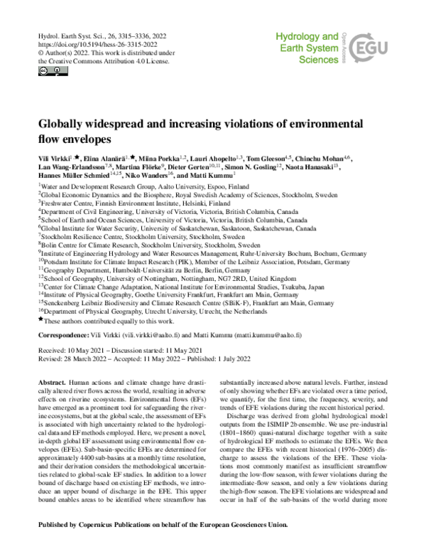 (PDF) Globally widespread and increasing violations of environmental ...