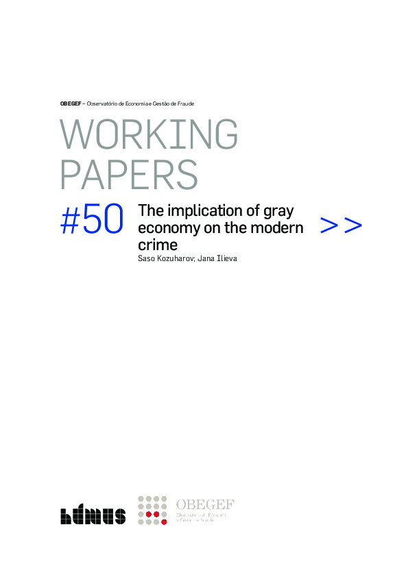 (PDF) The implication of gray economy on the modern crime