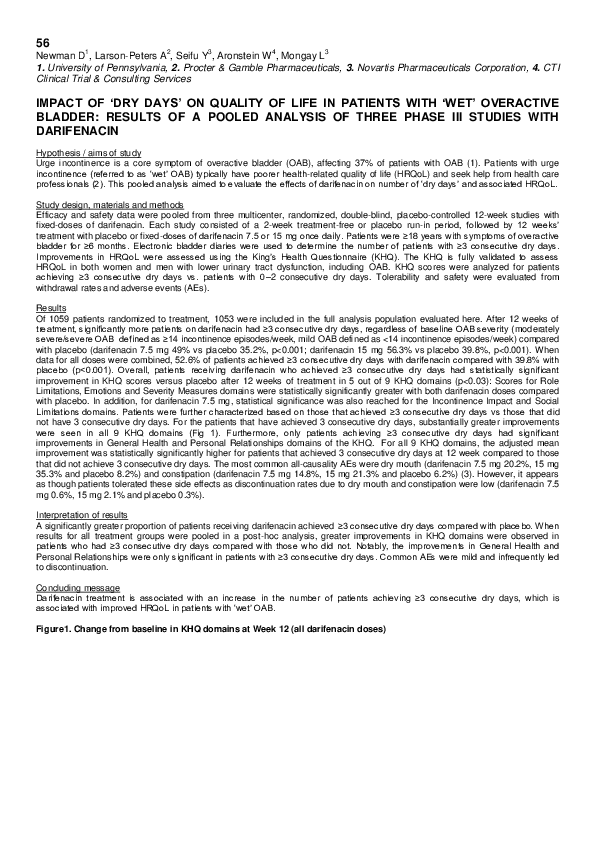 (PDF) Impact of ‘dry days’ on quality of life in patients with ‘wet ...