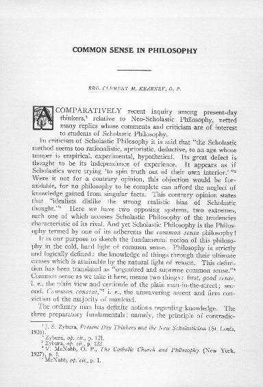 (PDF) Common Sense Philosophy