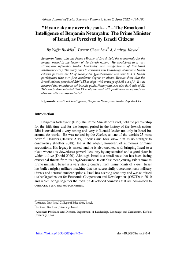 (PDF) If you rake me over the coals…" – The Emotional Intelligence of ...