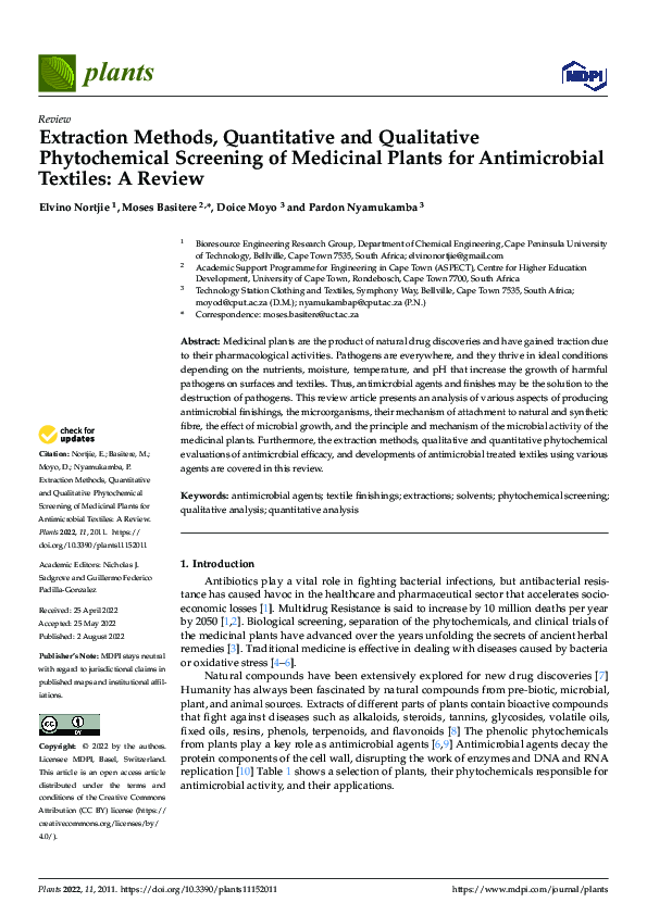 Pdf Extraction Methods Quantitative And Qualitative Phytochemical Screening Of Medicinal
