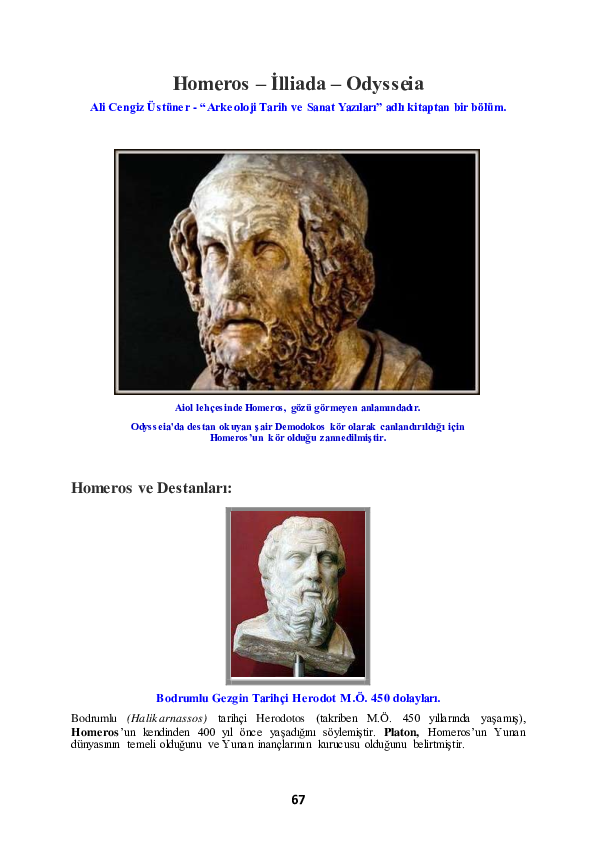 (PDF) Homeros İliada Odysseia