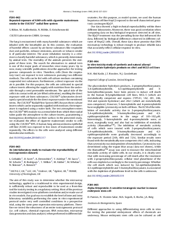 (PDF) Repeated exposure of A549 cells with cigarette mainstream smoke ...