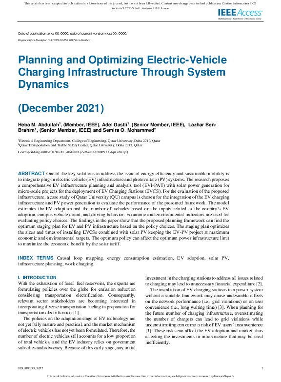 (PDF) Planning and Optimizing Electric-Vehicle Charging Infrastructure Through System Dynamics ...