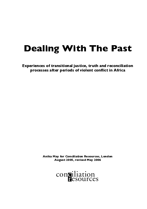 (PDF) Dealing with the Past