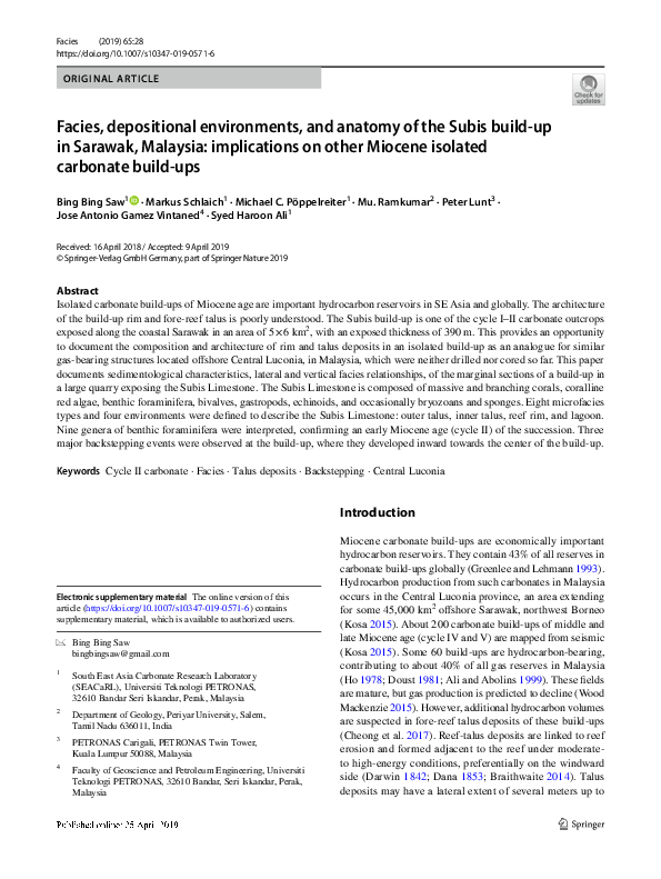 (PDF) Facies, depositional environments, and anatomy of the Subis build ...