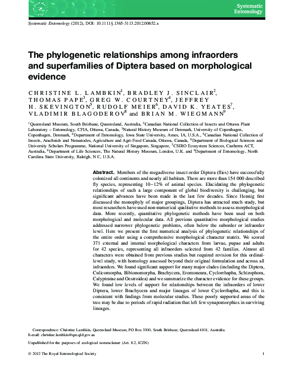 (PDF) The phylogenetic relationships among infraorders and ...
