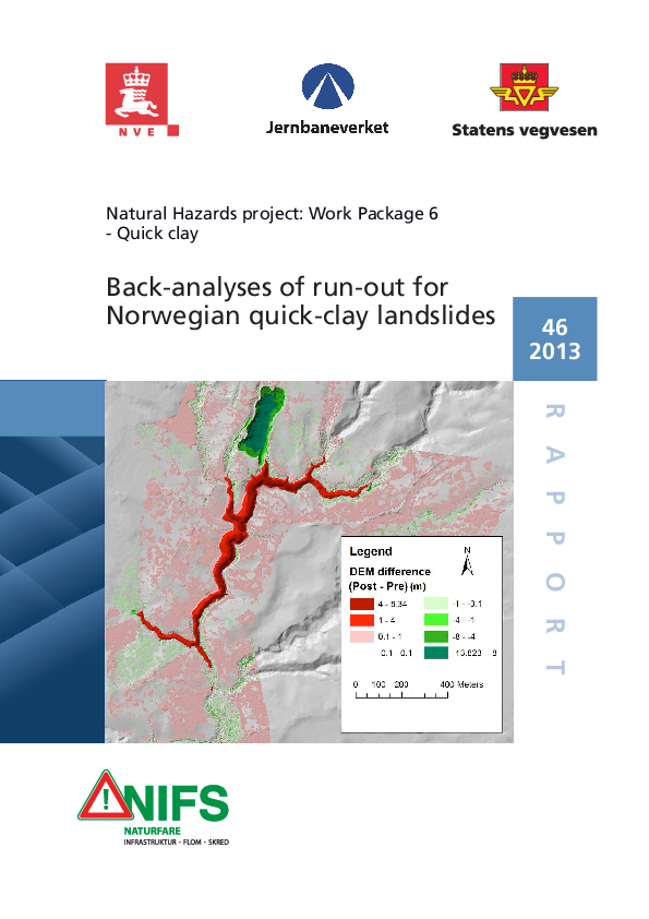 (PDF) Back-analyses of run-out for Norwegian quick-clay landslides