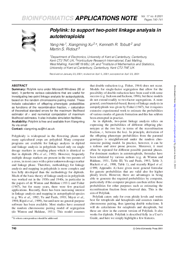 (PDF) Polylink: to support two-point linkage analysis in ...