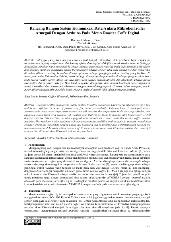 (PDF) Rancang Bangun Sistem Komunikasi Data Antara Mikrokontroller ... (PDF) Rancang Bangun Sistem Komunikasi Data Antara Mikrokontroller ...