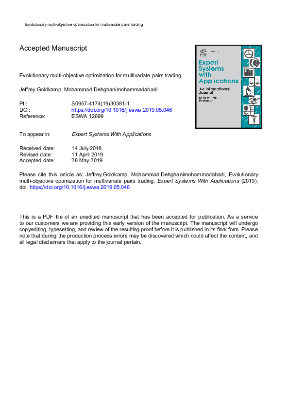 Pdf Evolutionary Multi Objective Optimization For Rule Mining A Review