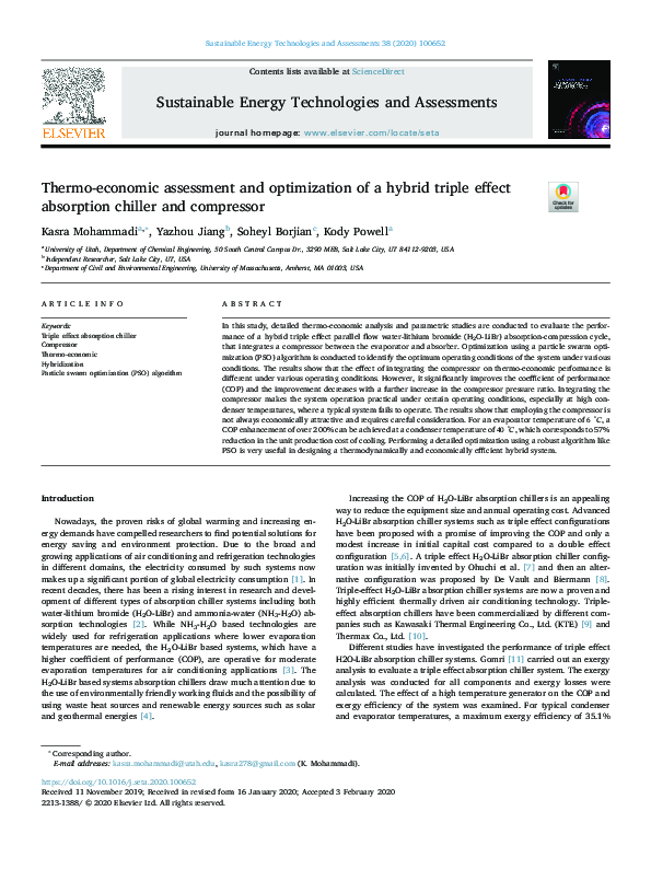 (PDF) Thermo-economic assessment and optimization of a hybrid triple ...