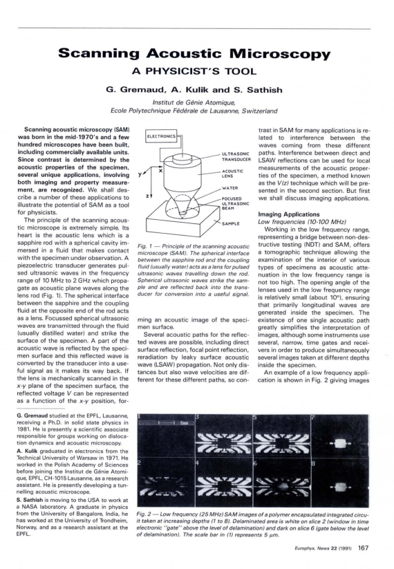 (PDF) Scanning Acoustic Microscopy