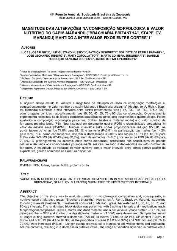 (PDF) Magnitude das alterações na composição morfológica e valor ...