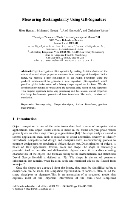 (PDF) Measuring Rectangularity Using GR-signature