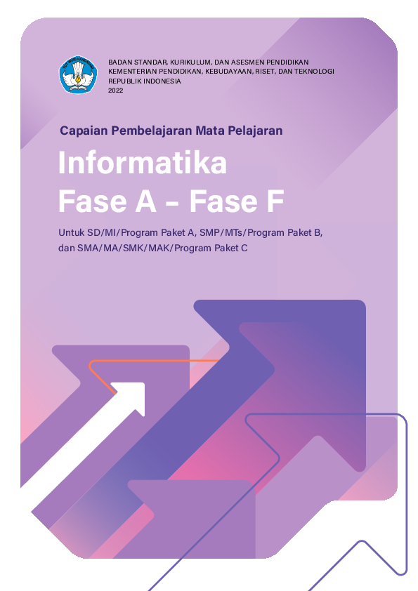 (PDF) Capaian Pembelajaran Mata Pelajaran Informatika Fase A -Fase F ...