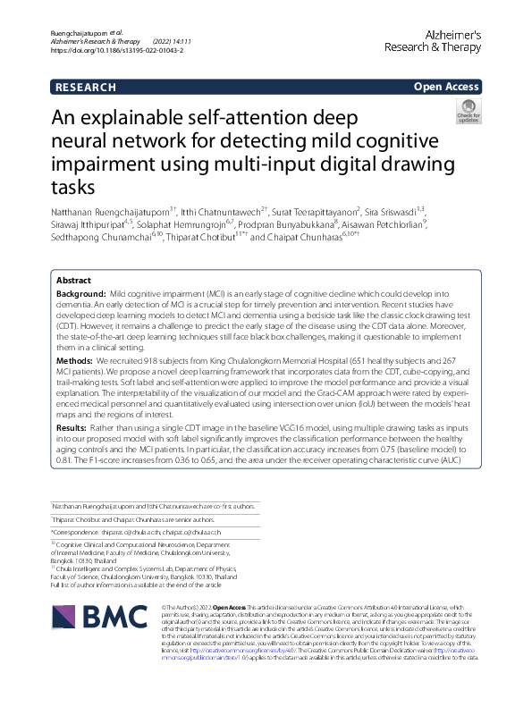 Pdf An Explainable Self Attention Deep Neural Network For Detecting