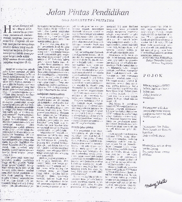 (PDF) Jalan pintas pendidikan