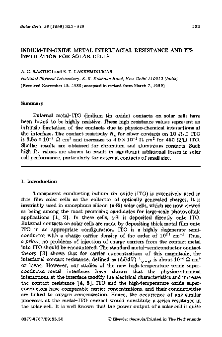 (PDF) Indium-tin-oxide-metal interfacial resistance and its implication ...