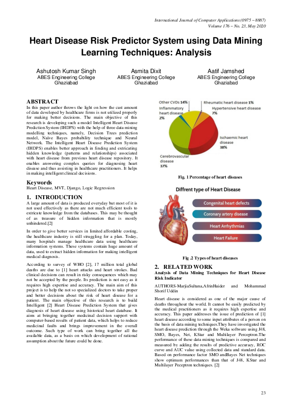 Pdf Heart Disease Risk Predictor System Using Data Mining Learning