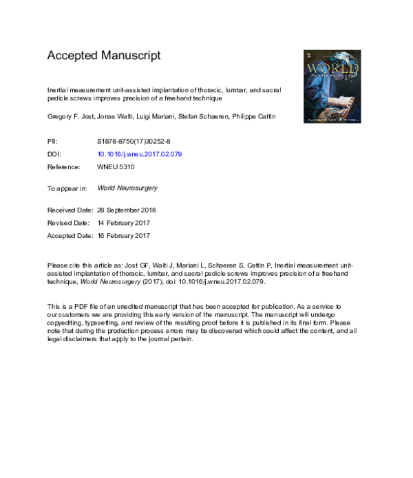 (PDF) Inertial measurement unit-assisted implantation of thoracic ...