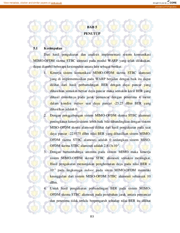 (PDF) Implementasi Sistem Komunikasi Mimo-Ofdm Skema STBC Alamouti Berbasis Wireless Open Access ...