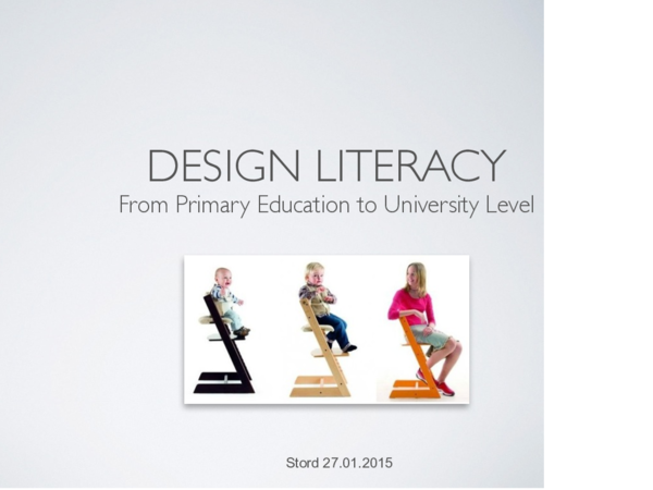 (PDF) Design Literacy – from primary education to university level