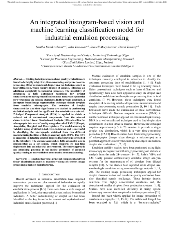 (PDF) An integrated histogram-based vision and machine learning ...