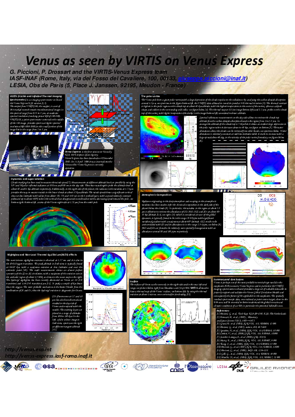 (PDF) Lower clouds dynamics study of Venus as seen by VIRTIS on Venus ...