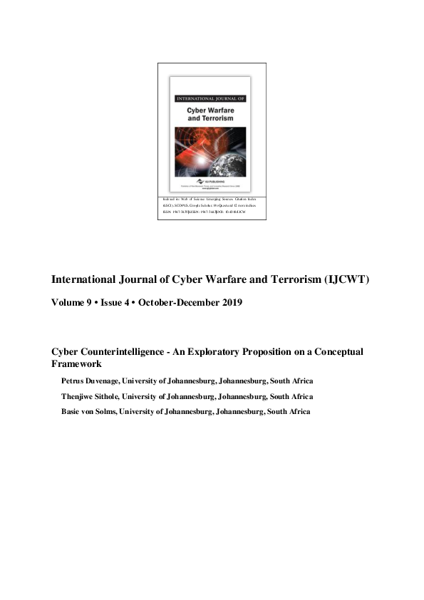 (PDF) Cyber Counterintelligence