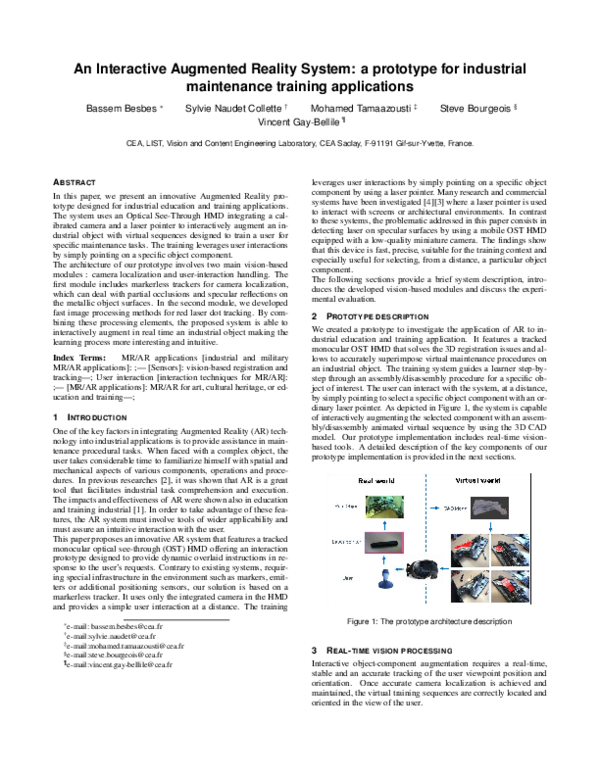 (PDF) An interactive Augmented Reality system: A prototype for ...