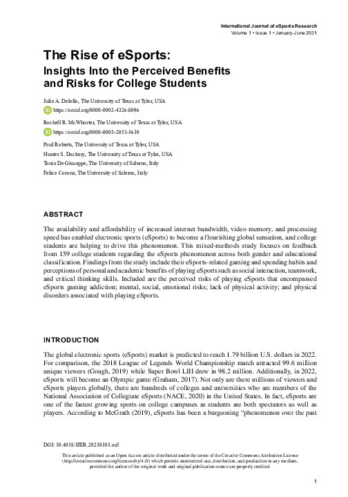 (PDF) The Rise of eSports