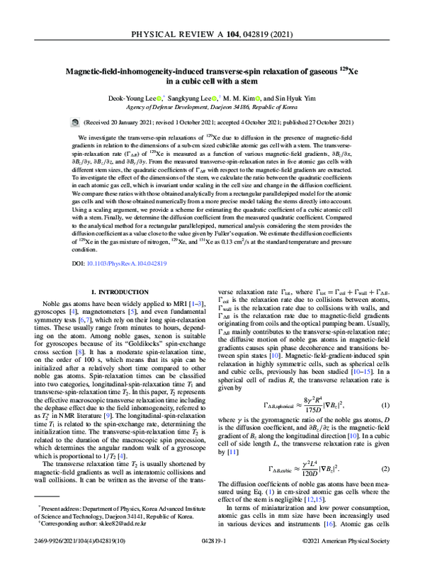 (PDF) Magnetic-field-inhomogeneity-induced transverse-spin relaxation ...