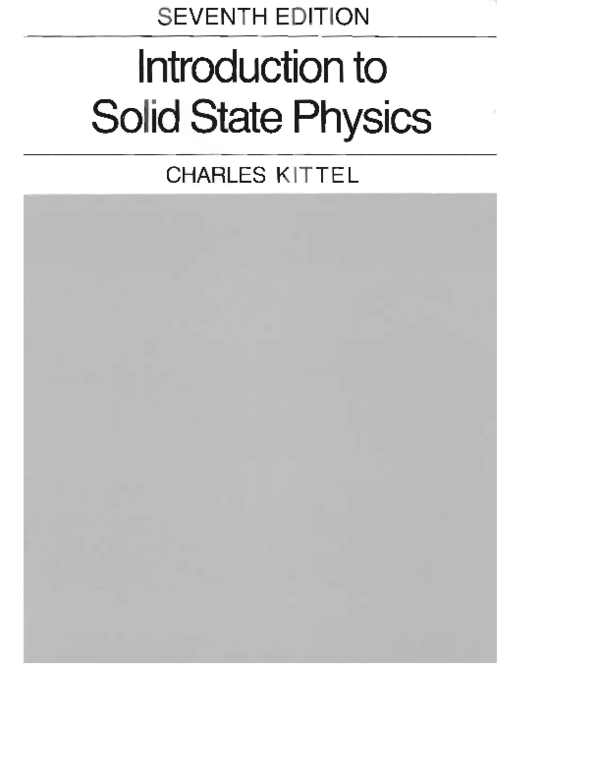 (PDF) Charles Kittel Intro Solid State Physics