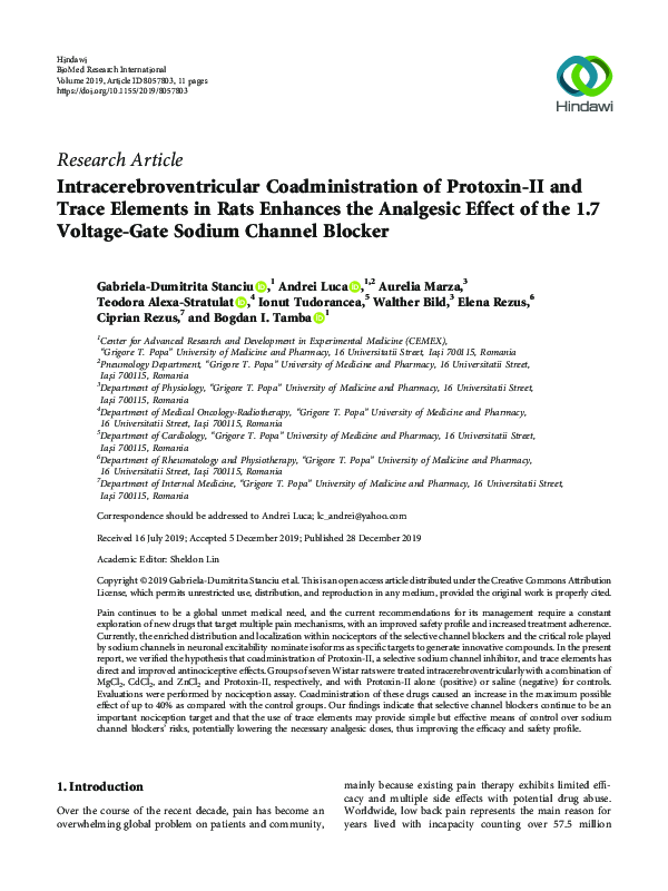 (PDF) Intracerebroventricular Coadministration of Protoxin-II and Trace ...