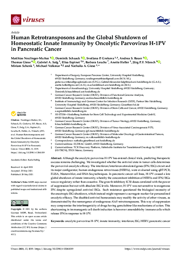 (PDF) Human Retrotransposons and the Global Shutdown of Homeostatic ...