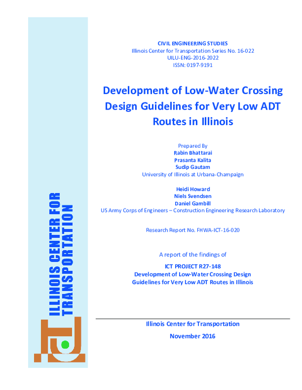 (PDF) Development of Low-Water Crossing Design Guidelines for Very Low ...