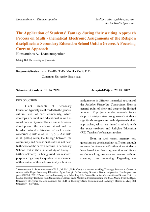 (PDF) The Application of Students' Fantasy during their writing ...