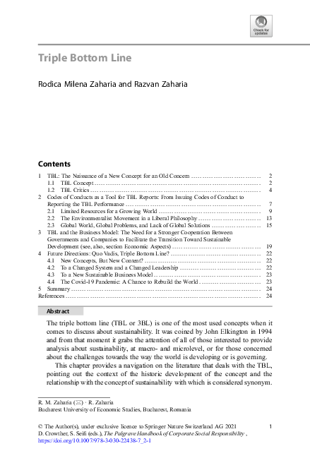 (PDF) Triple Bottom Line