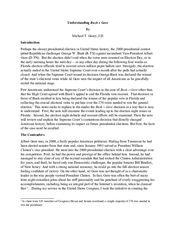 (DOC) Understanding Bush v Gore