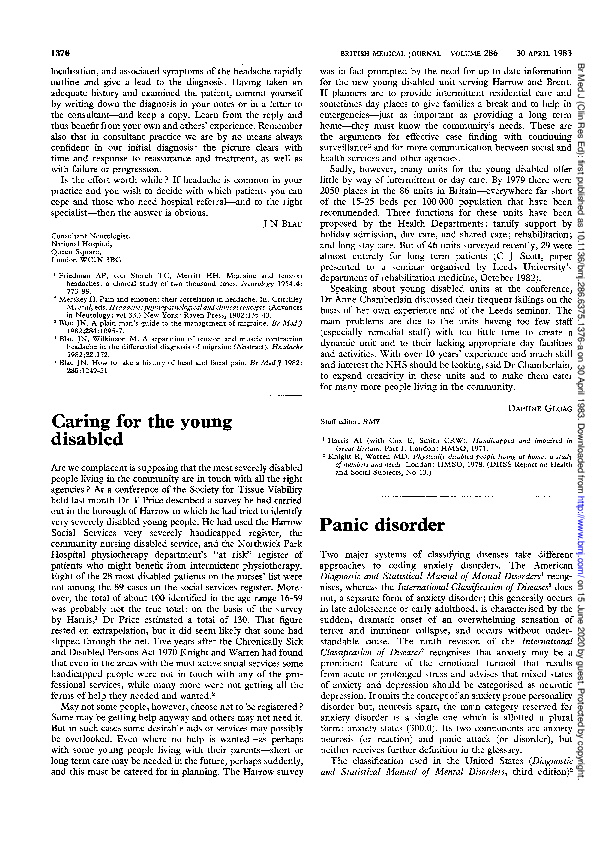 (PDF) Panic disorder