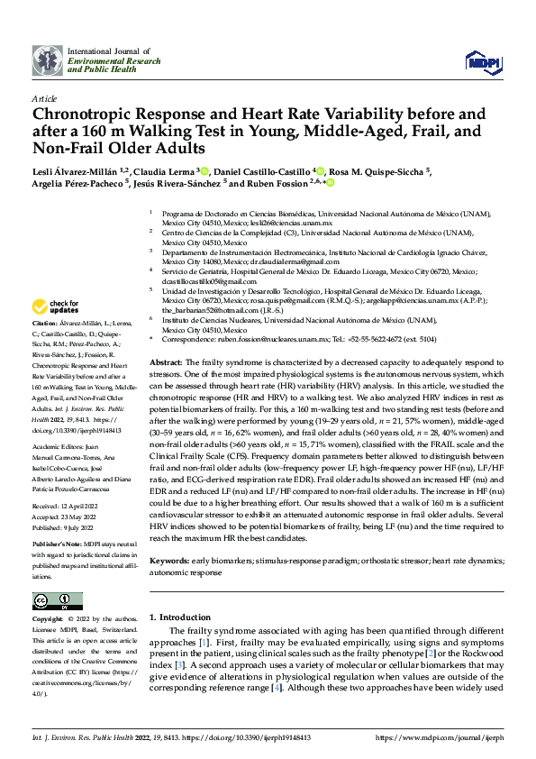 (PDF) Chronotropic Response and Heart Rate Variability before and after ...
