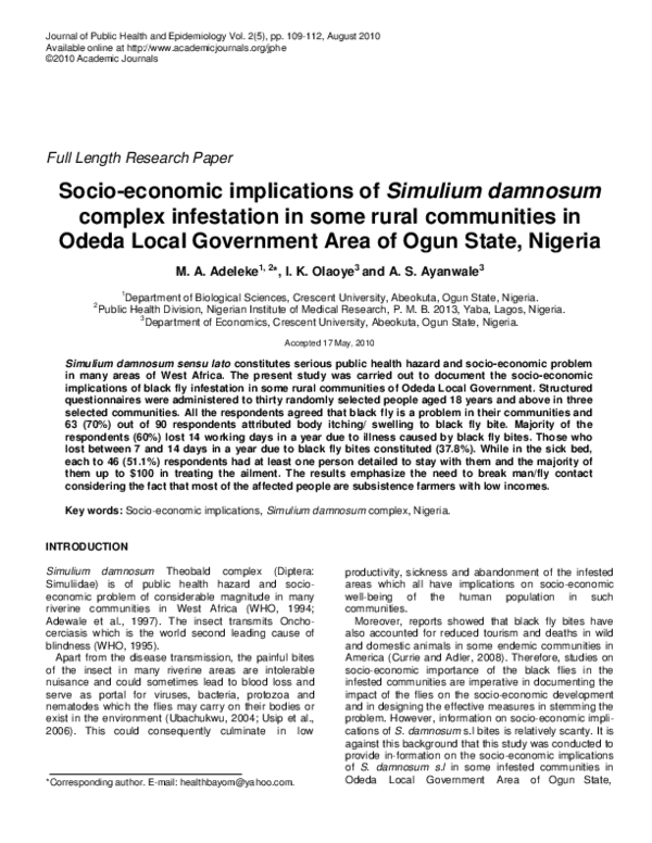 (PDF) ©2010 Academic Journals