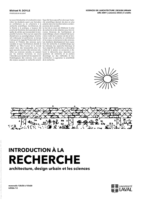 (PDF) Introduction à la recherche. Architecture, design urbain et les ...