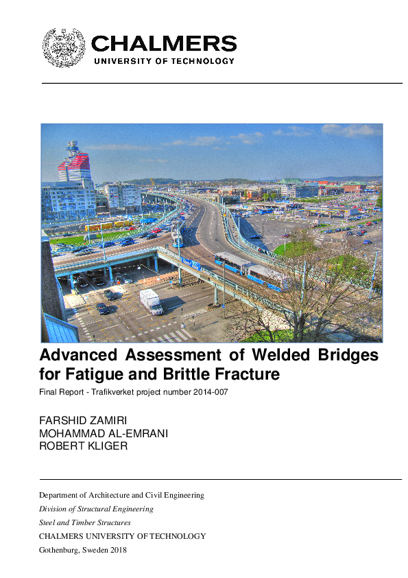 (PDF) Advanced Assessment of Welded Bridges for Fatigue and Brittle ...